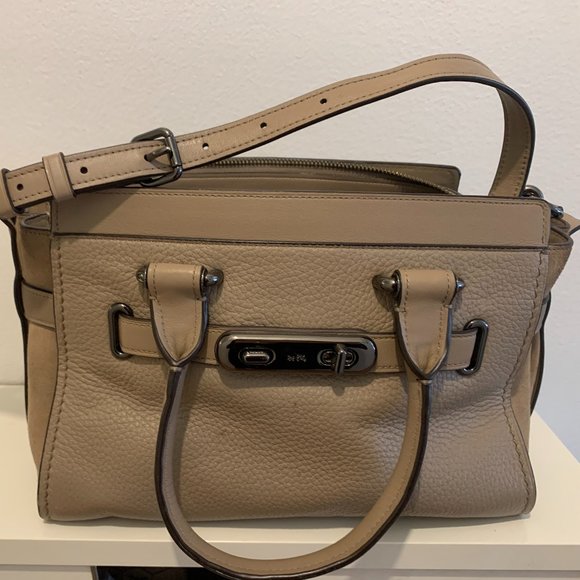 Coach | Bags | Coach Swagger Carryall Bag In Taupe | Poshmark